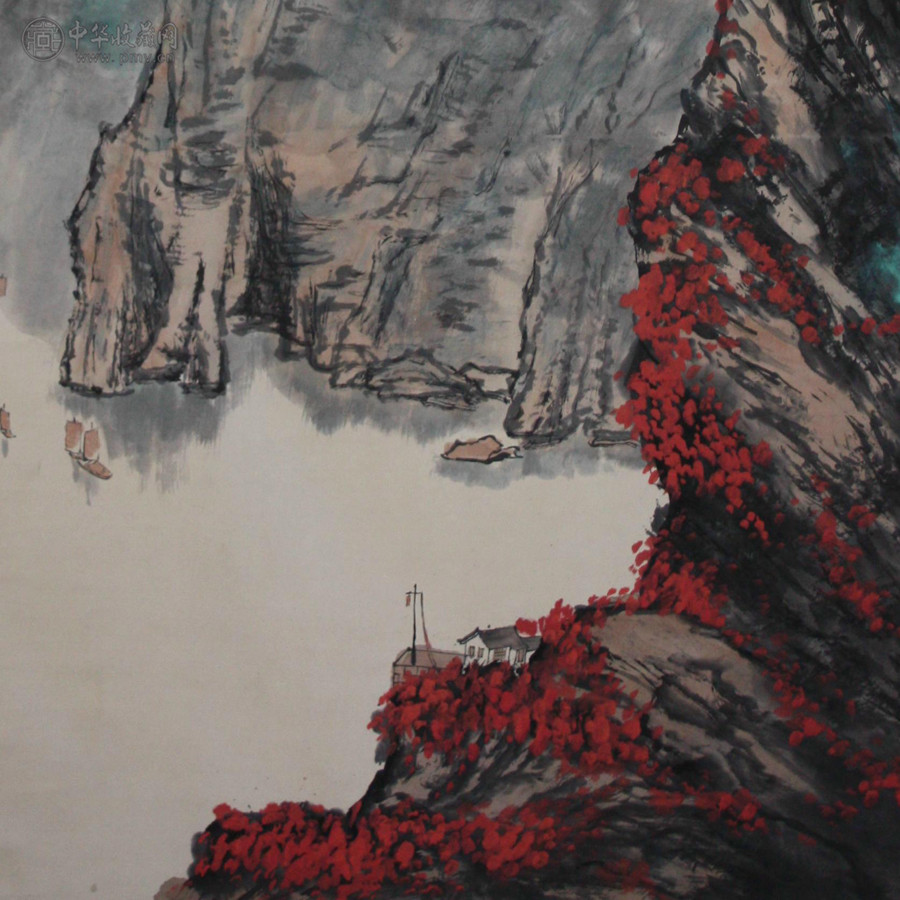 魏紫熙《山水》精品 136x68cm 藏家展厅 收藏资讯|艺术家|书画家|书画名人|书法家-中华收藏网